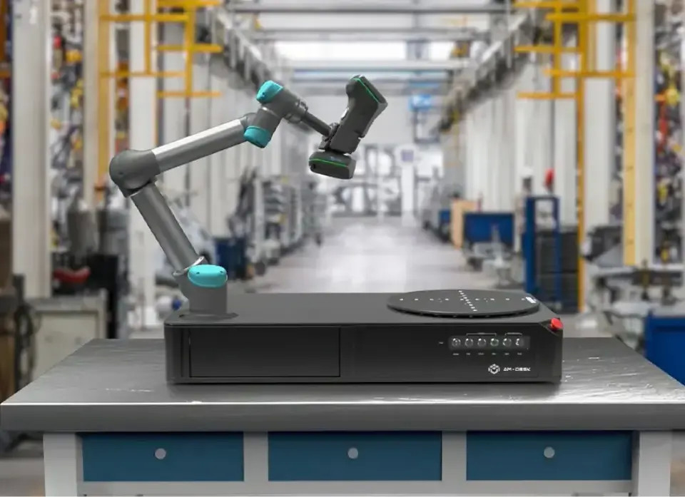 UR5 robots universels Cobot avec le scanner 3D en tant que station ...