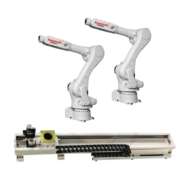 Armement robotique industriel 6 axes Kawasaki RS050N avec rail de ...